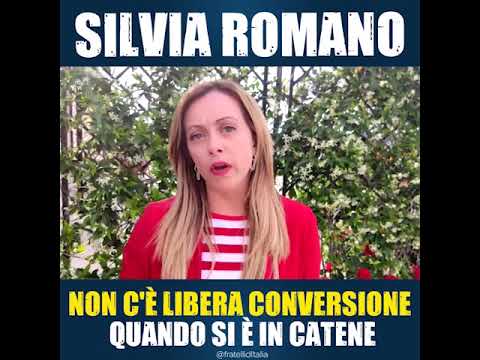 Giorgia Meloni: Silvia Romano, non c'è libera conversione quando si è in catene