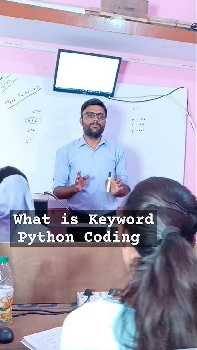 What is keyword | Python Programming | Mera Tuition | Vikas Mukherjee #programming #pythoncoding ...