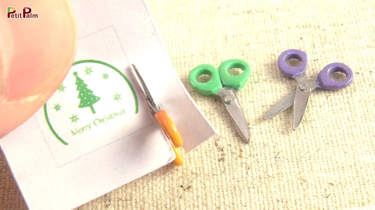 Miniature Scissors (Can actually cut paper) DIY - Petit Palm - YouTube