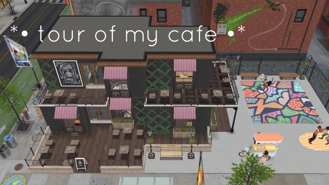 the sims freeplay | cafe tour ☕️🤎 | mini sims - YouTube
