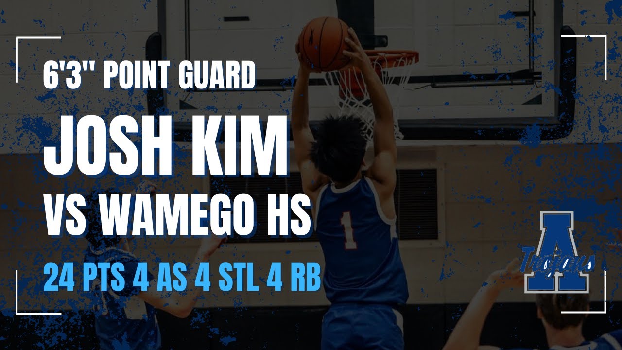 PG Josh Kim Highlights vs Wamego HS at Salina Invitational Tournament ...