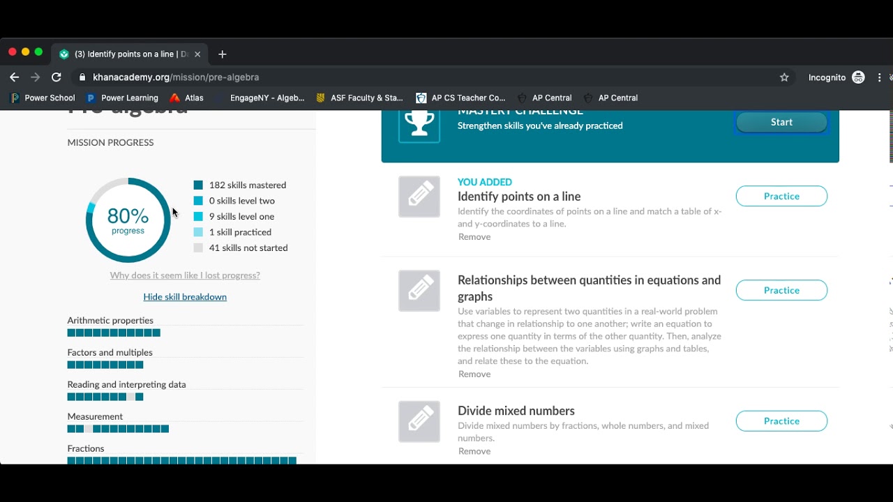 Khan Academy Progress - YouTube