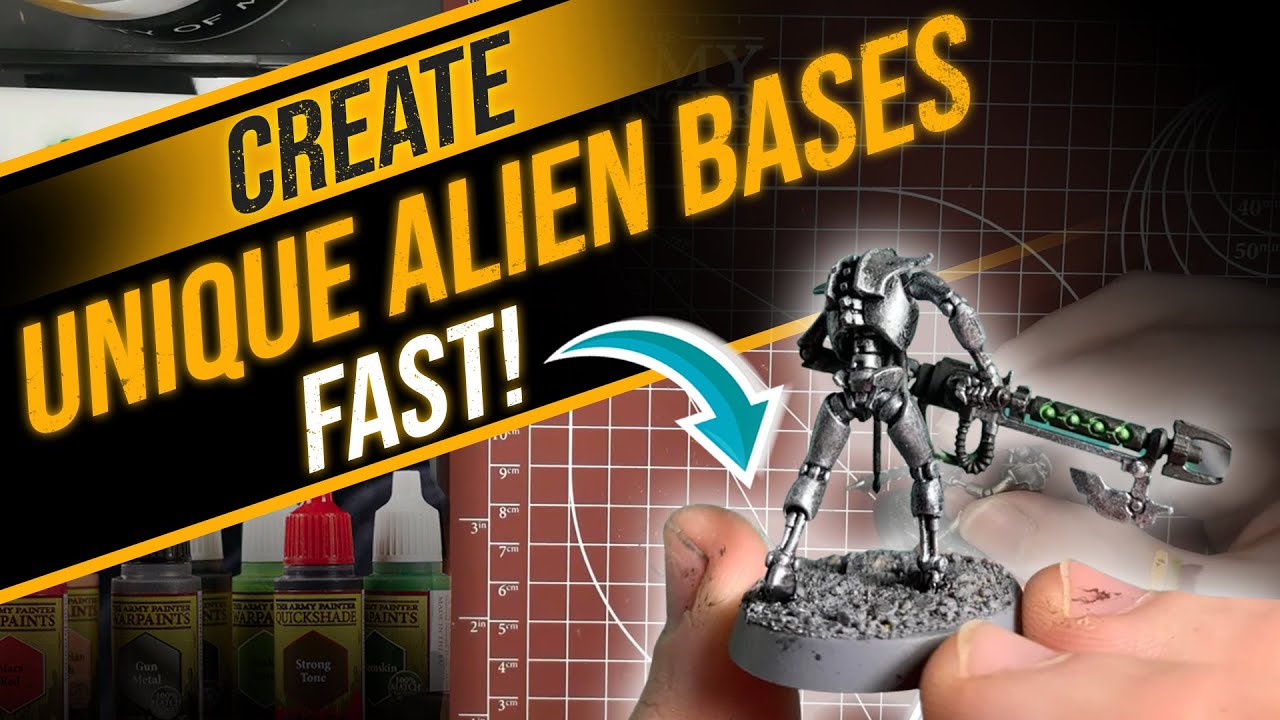 Miniature Painting POV "Over the shoulder" for Beginners - Alien Bases ...