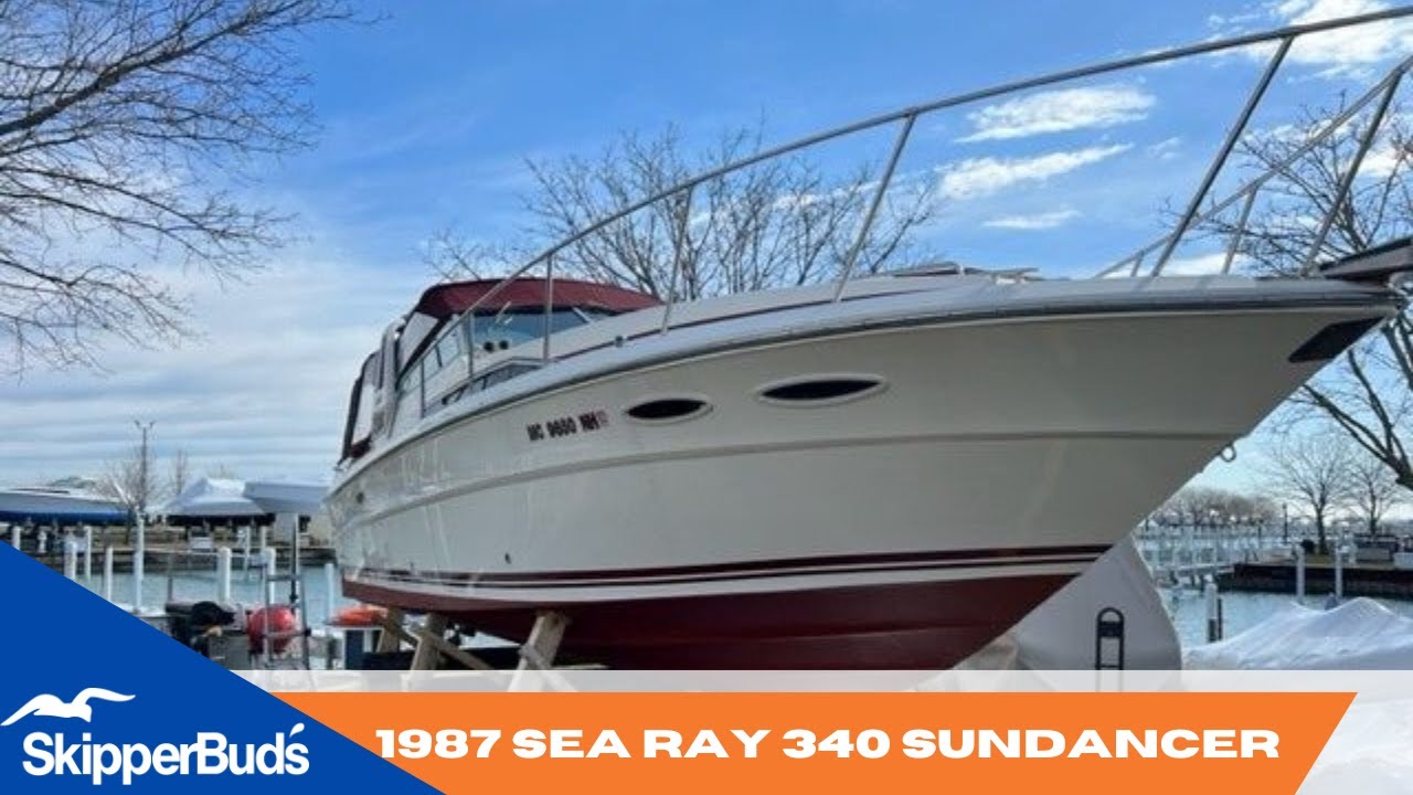 1987 Sea Ray 340 Sundancer Cruisers Tour SkipperBud's - YouTube