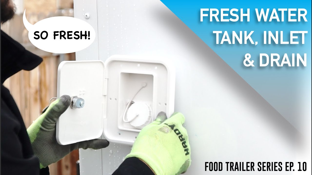 Install Fresh Water Tank, Inlet & Drain Valve - Cargo Trailer ...