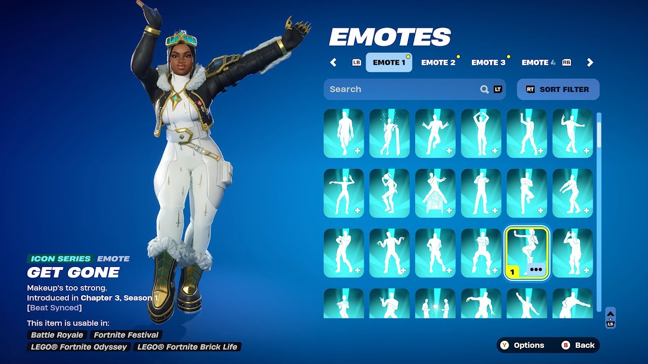 FORTNITE ALL MUSIC EMOTES WITH JAINA - YouTube
