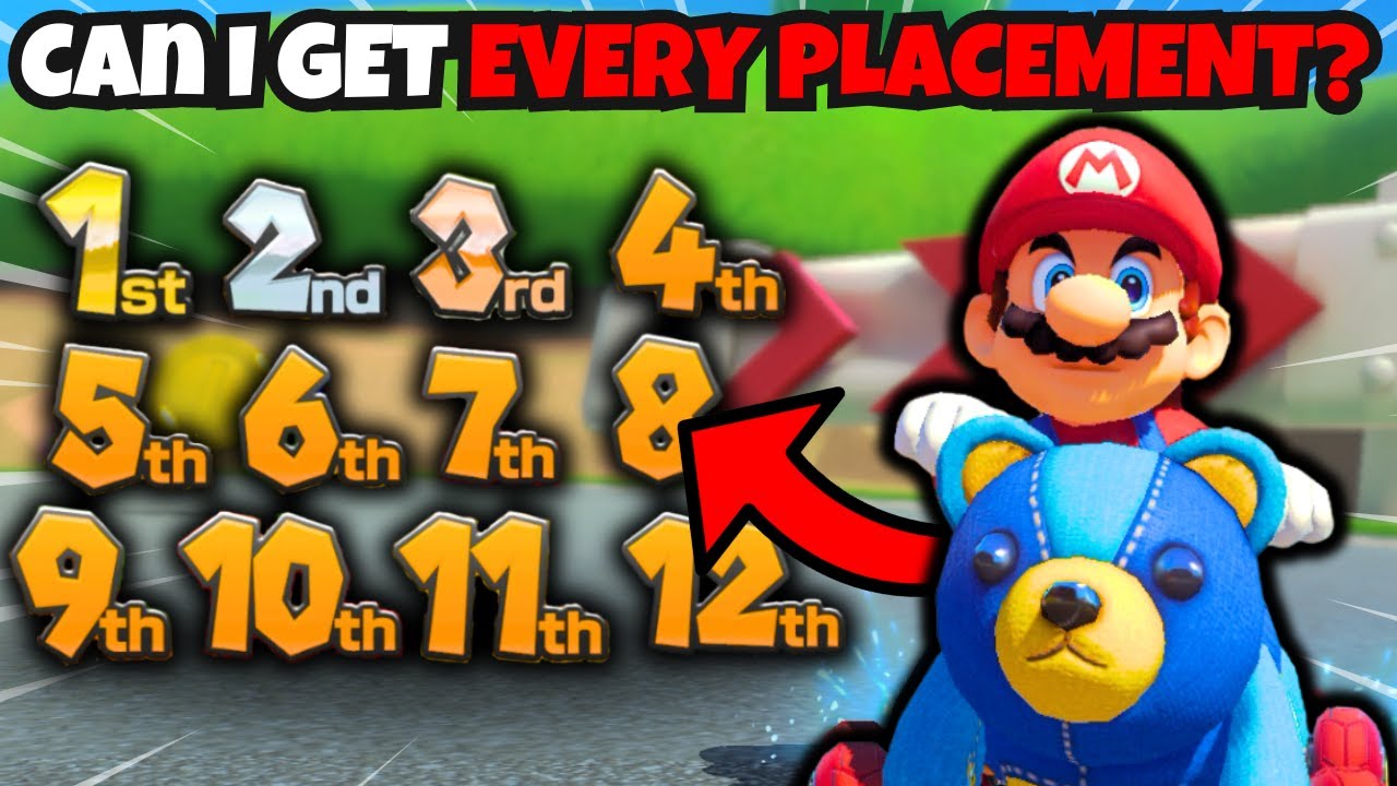 Can You Get EVERY PLACEMENT in 12 Races in Mario Kart 8? - YouTube