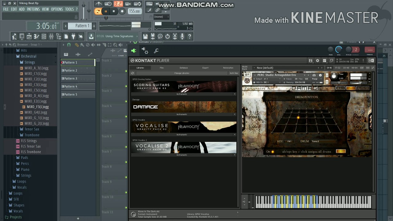 How to make a Vikings folk beat with an Orchestral Percussion Version ...
