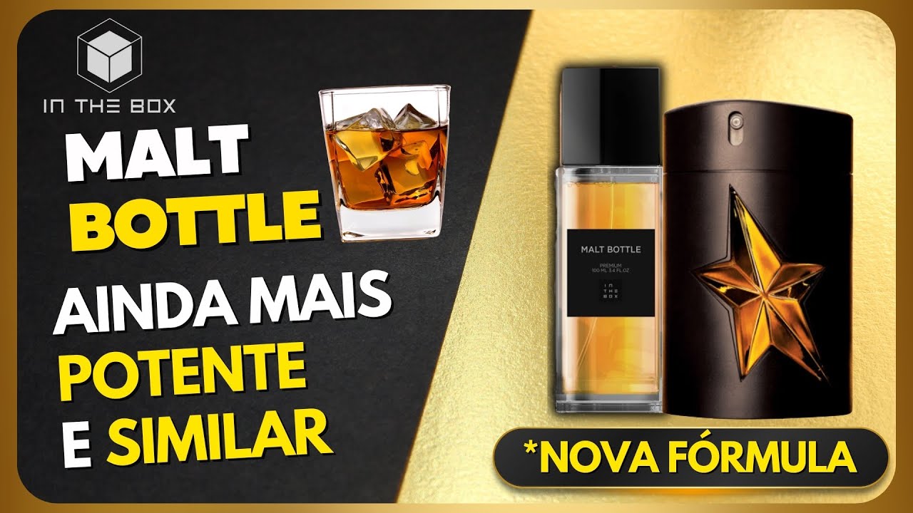 MALT BOTTLE IN THE BOX(NOVA FÓRMULA) Inspirado A*MEN PURE MALT MUGLER ...