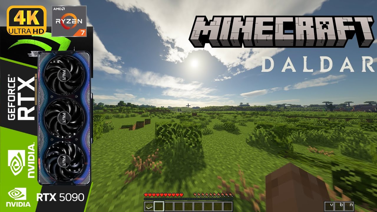 Minecraft: Kingdom of Daldar ModPack - RTX 5090 + 9800X3D (4K Benchmark ...