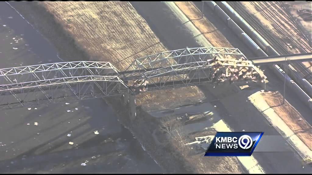 Crews demolish first section of Fairfax Bridge - YouTube