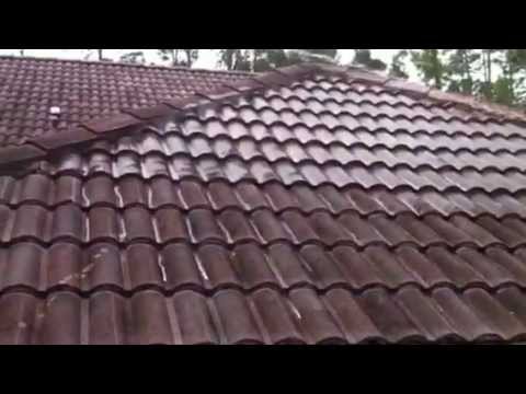 Fisher & Sons no pressure / non pressure chemical roof cleaning demonstration