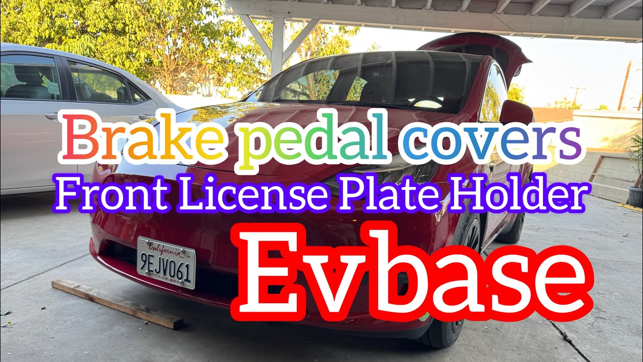 Unboxing, installing, reviewing EvBase Front License Plate holder for ...