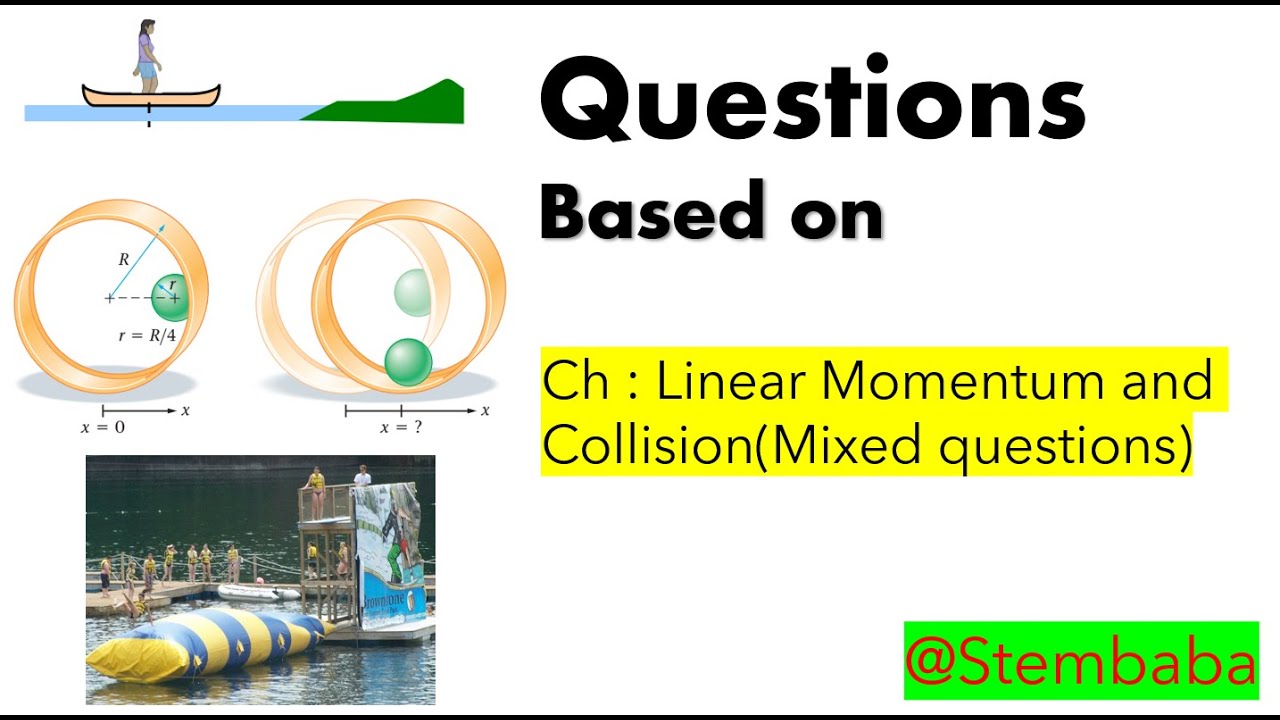 Questions based on CH : Linear momentum and collision | Mixed Questions ...