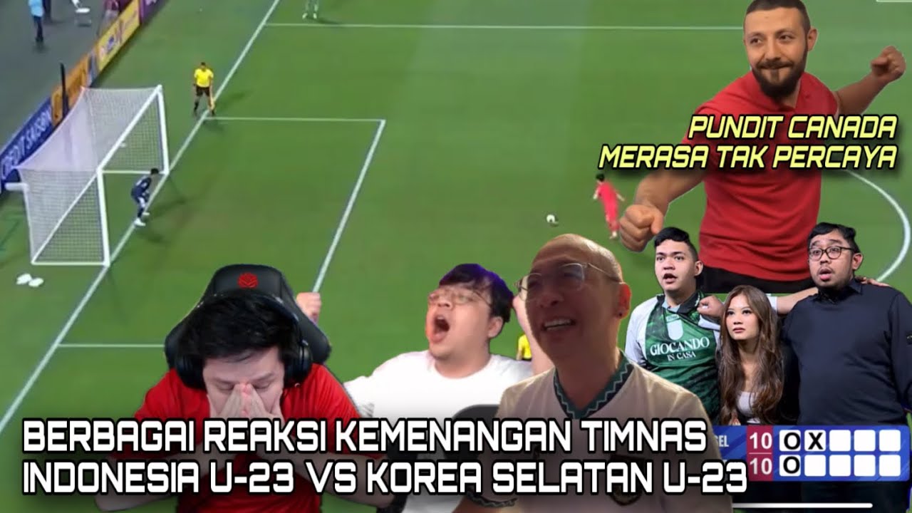 Reaksi Para Pengamat Indonesia dan Canada | Indonesia U-23 vs Korea Selatan U-23 - YouTube