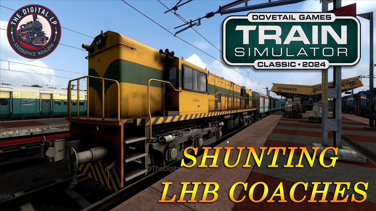 SHUNTING LHB COACHES TO YARD | HUMSAFAR EXPRESS | TS 2024 | RAILWORKS # ...