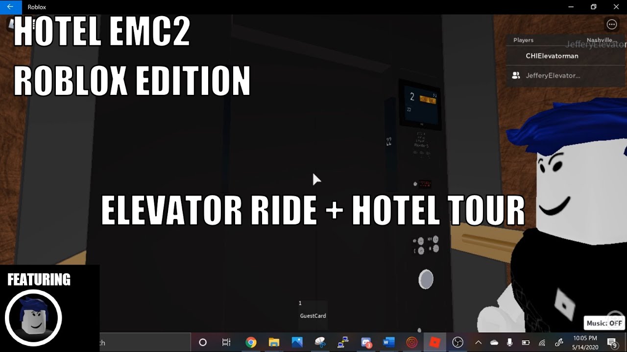 An Elevator Ride + Hotel Tour of the Hotel EMC2 in Roblox City, RBLX ...