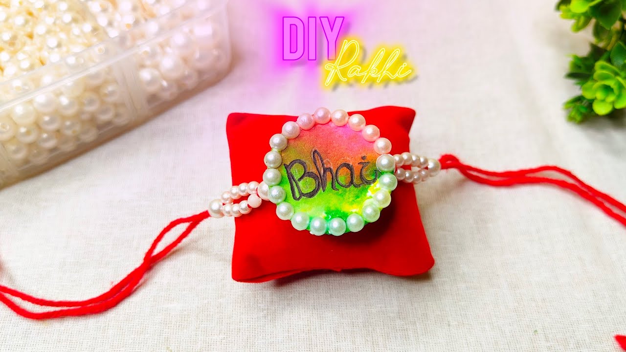 Rakhi Making Ideas At Home For School Competition|| Rakhi making ideas ...