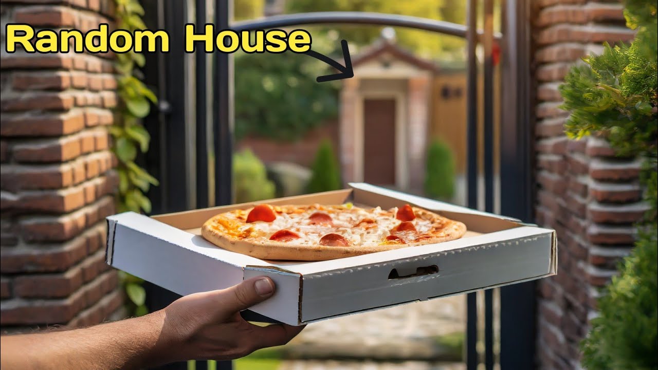 I Ordered Pizza at Random House In USA! (SHE ACCEPTED IT) - YouTube