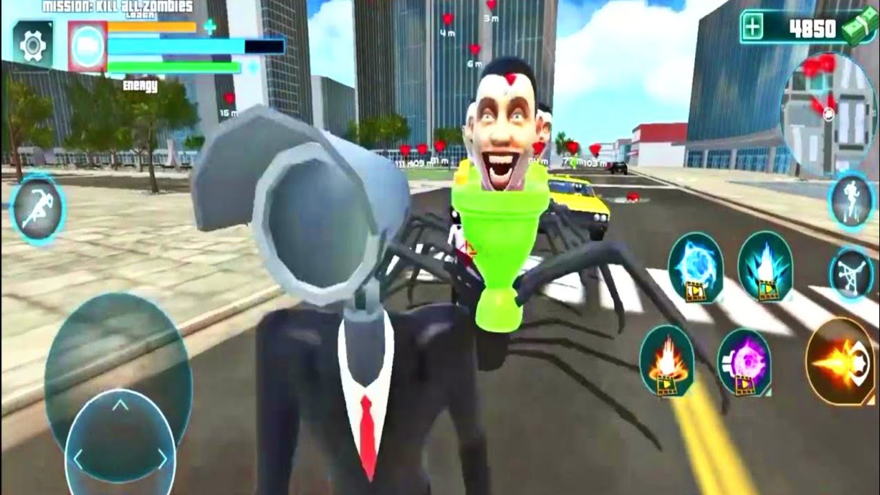 Skibidi vs Cameraman ! Super Rope Monster Game - YouTube