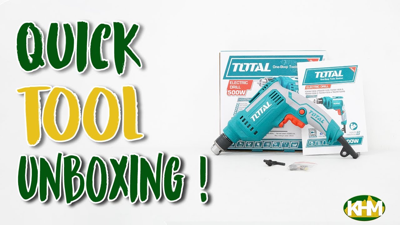 Quick Unboxing Total TD2051026 Hand Drill 500W 10mm - YouTube