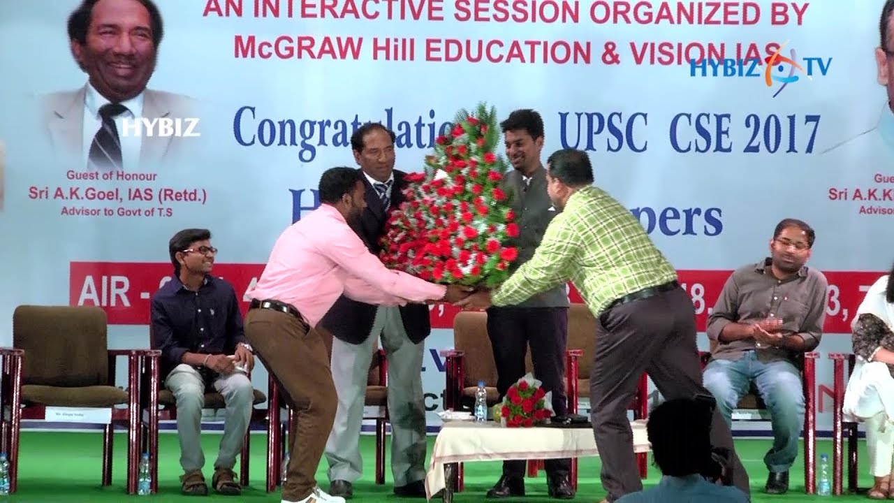 Civils Toppers Interactive Session | VISION IAS @ RavindraBharathi ...