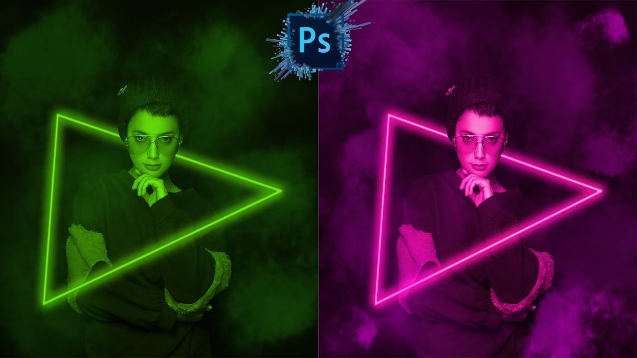 Neon Light Glow Effect Tutorial | Photoshop Tutorial - YouTube