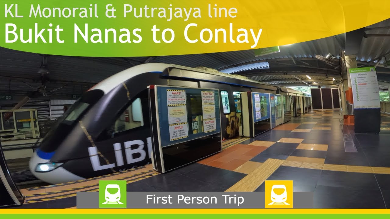 KL Monorail & MRT POV : Bukit Nanas to Conlay - YouTube