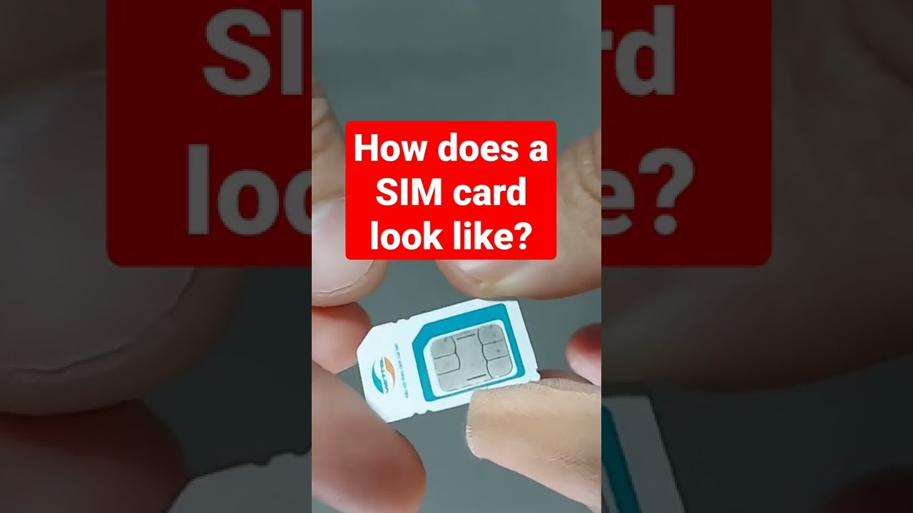 How does a sim card look like? - YouTube