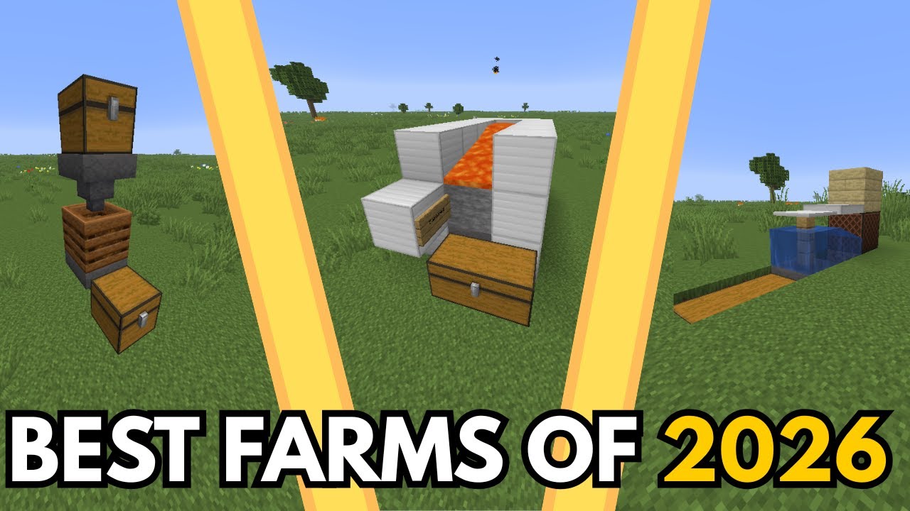 TOP 3 MUST HAVE FARMS In Minecraft Java 1.21+ (2026) - YouTube