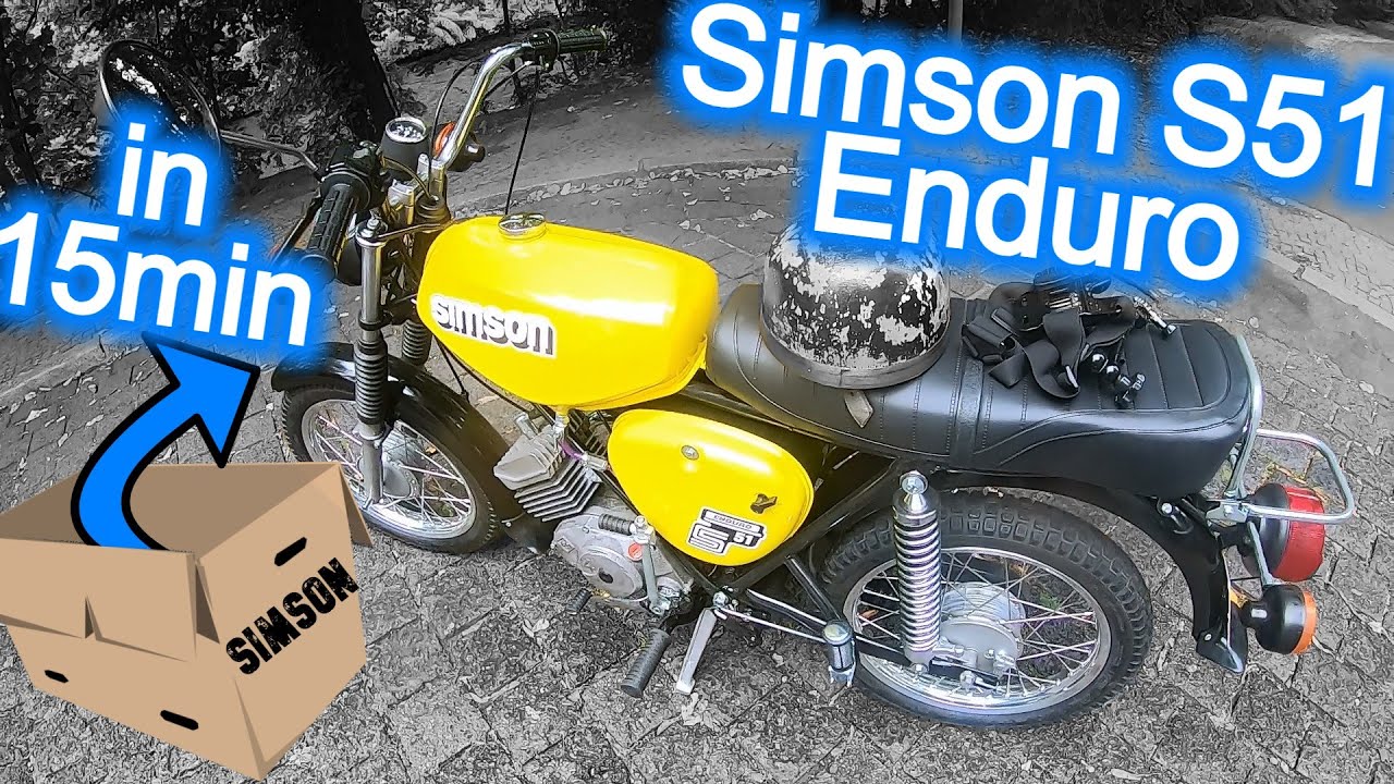 Simson S51 Enduro: In 15 Minuten zusammengebaut! - YouTube