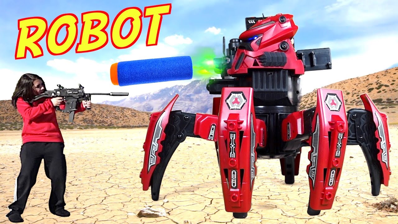 [REVIEW] Nerf Dart Blasting Robot - YouTube