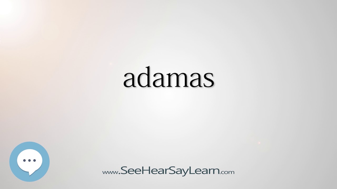 adamas (Every English Word Pronounced) 📕🔊🗣️😎 - YouTube