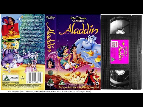 Aladdin (1992) . 24th August 1994 - UK VHS