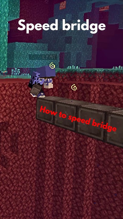 How to speed bridge in Minecraft #minecraft #shorts - YouTube