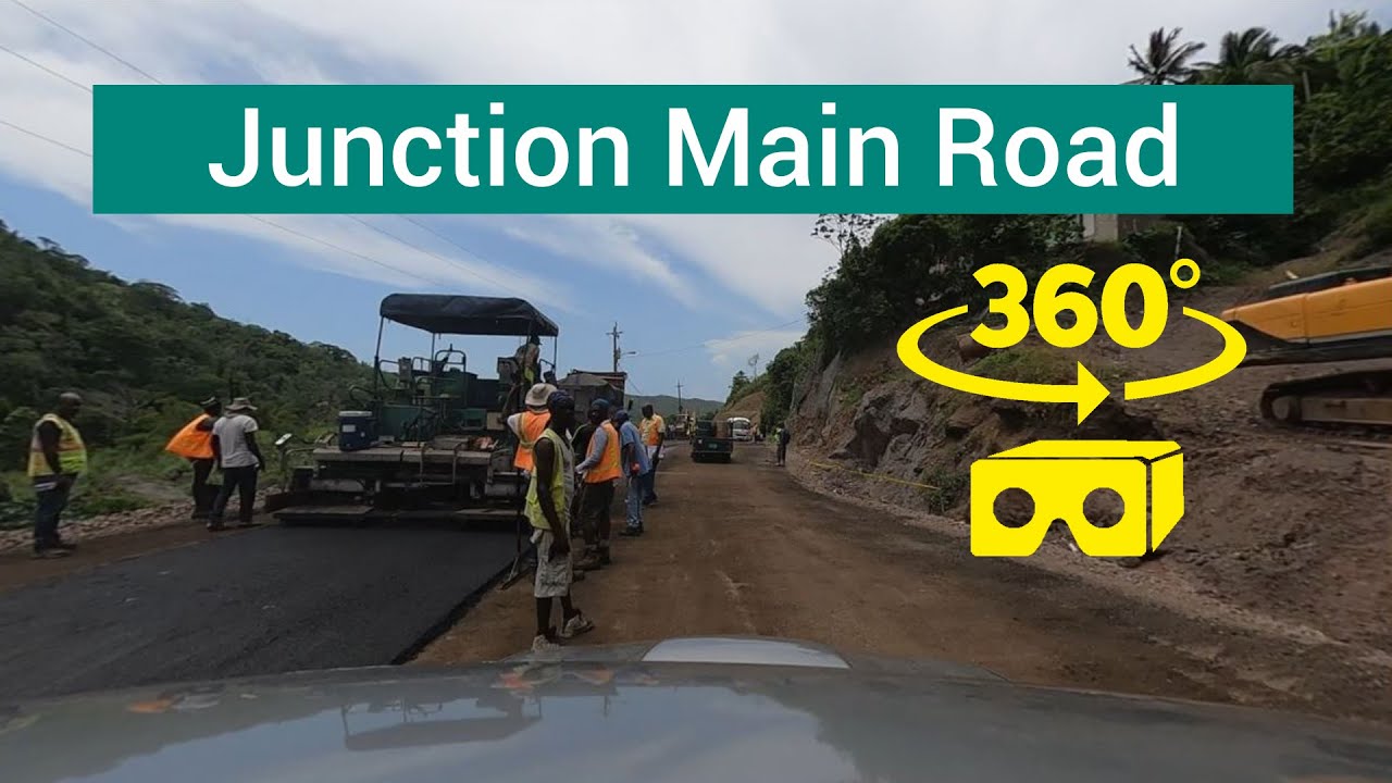 Junction Main Road Construction, St Mary, Jamaica 360° - YouTube