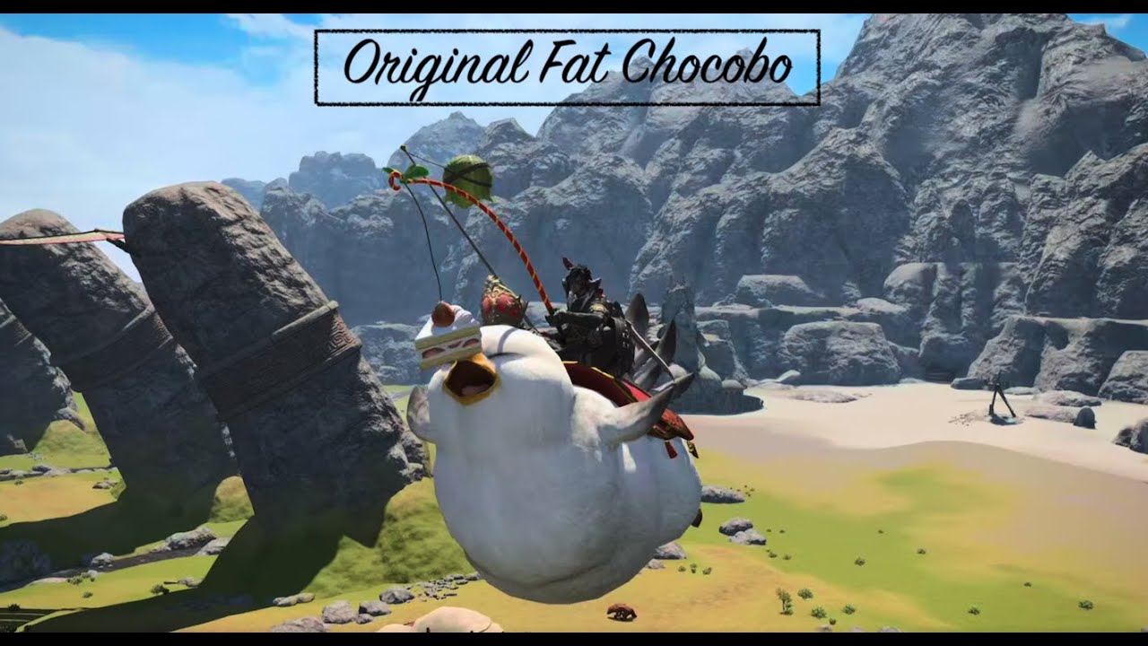 Final Fantasy XIV - Original Fat Chocobo Mount - YouTube