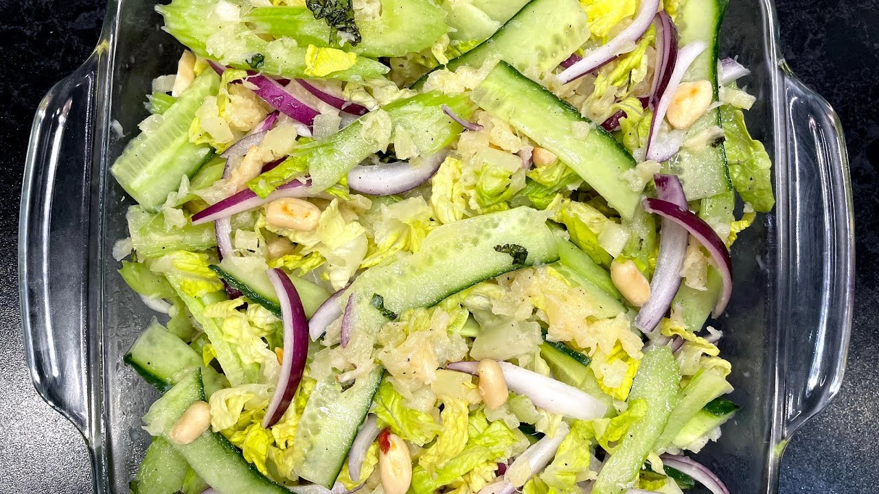 Thai pineapple salad | Pina colada salad | cucumber pineapple salad ...