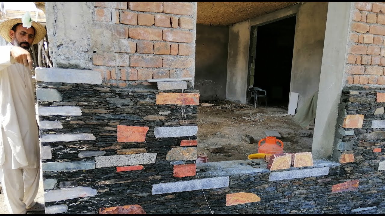 New Stone Design Construction of Wall - Stone wall Design 2019 - YouTube