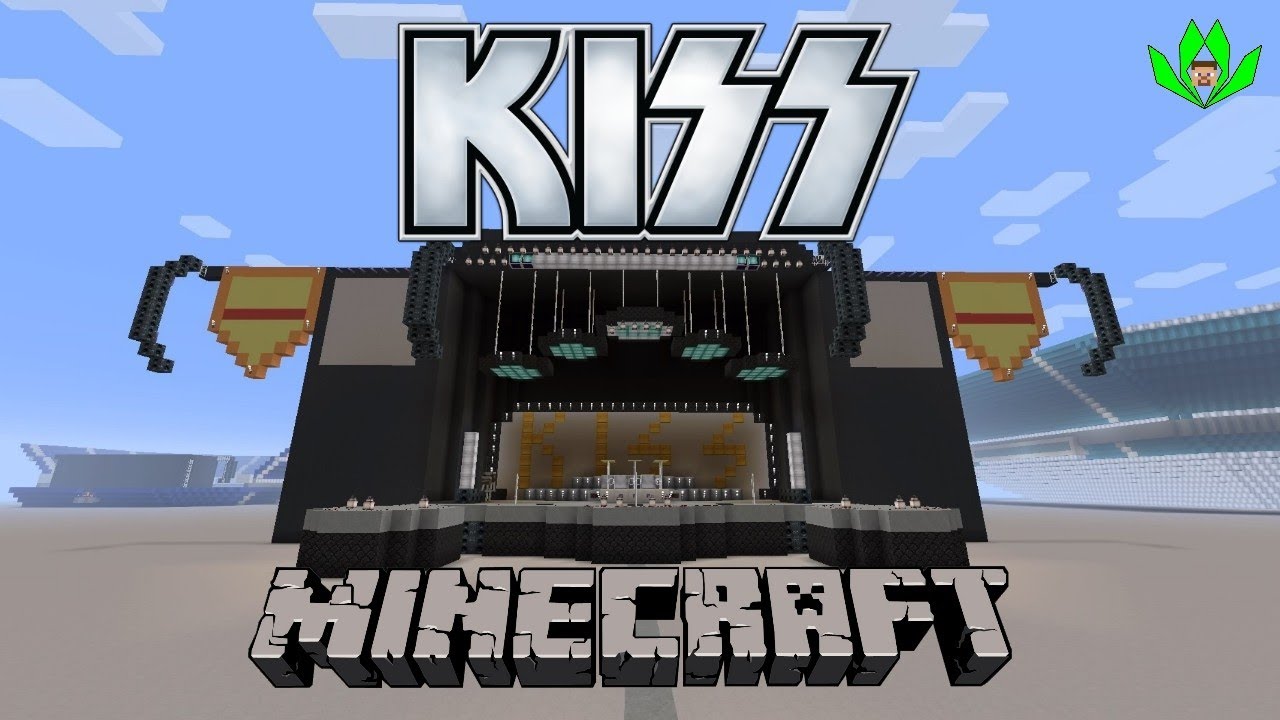 KISS Minecraft Concert Stage - End Of The Road Tour - YouTube
