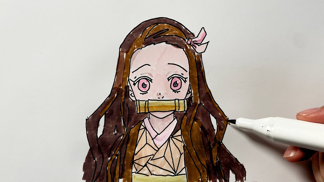 How to Draw Nezuko Kamado From Demon Slayer - YouTube