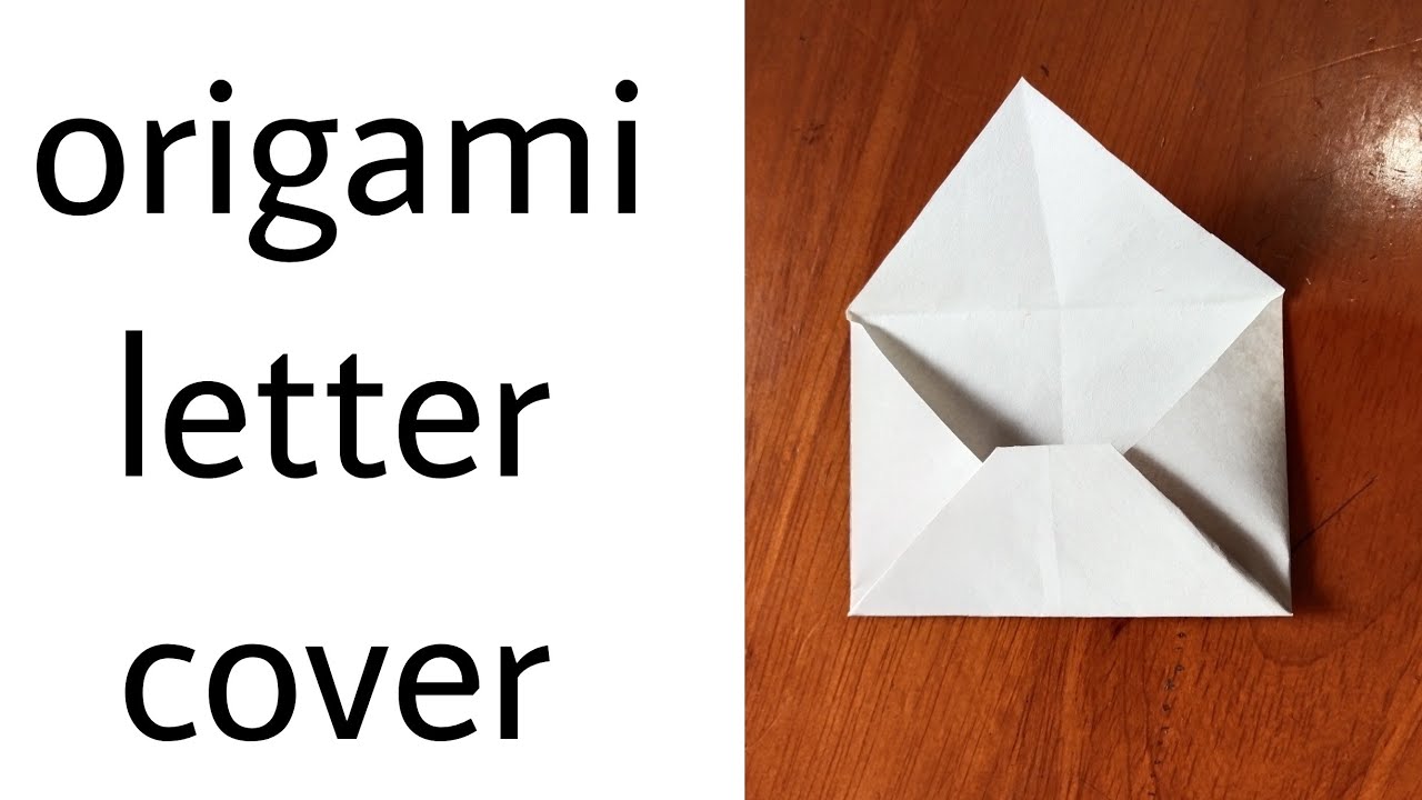 letter cover making with paper - YouTube