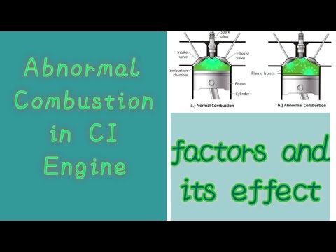 Abnormal combustion in CI engine || Factors effecting knocking in CI ...