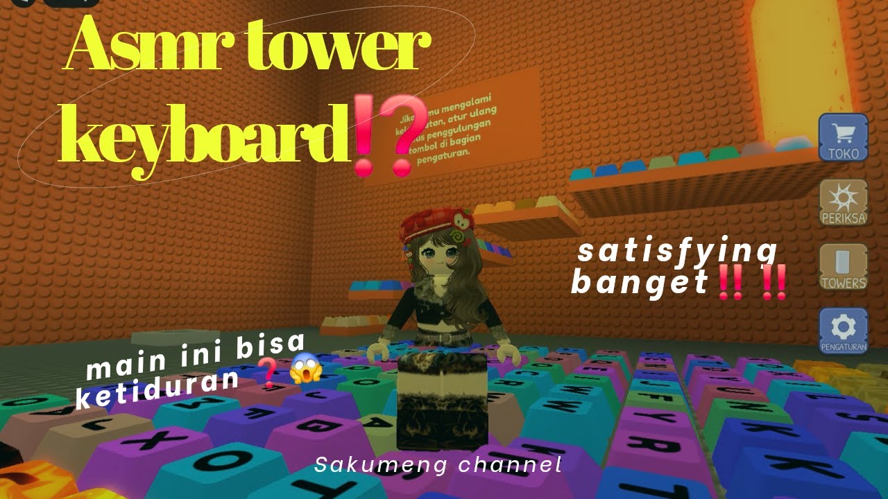 Coba main tower keyboard di roblox ‼️‼️susah gak ya⁉️⁉️🙀🙀 - YouTube