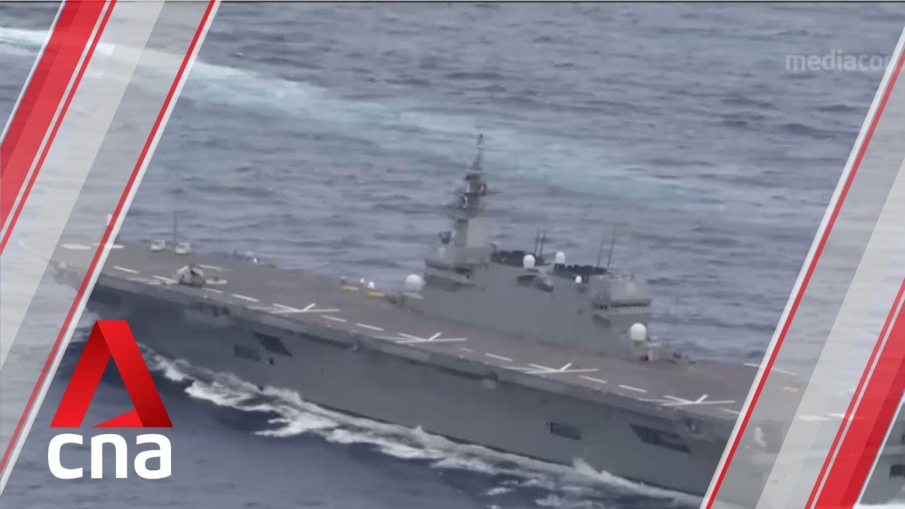 Japan to send armed convoy to protect ships in Middle East - YouTube