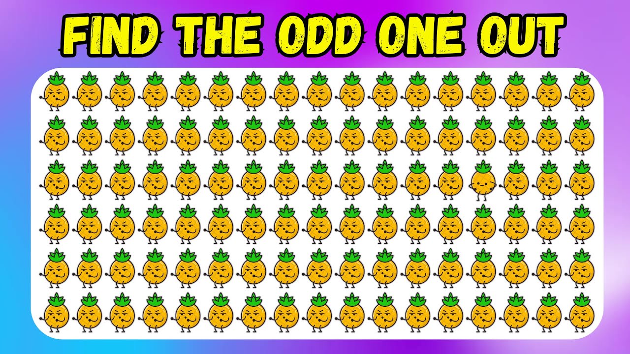Find the ODD One Out | Emoji Quiz | ODD EMOJI OUT by spotting the ...
