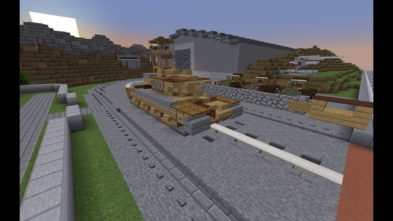 Minecraft WW2 Build Tutorial: T30 - YouTube
