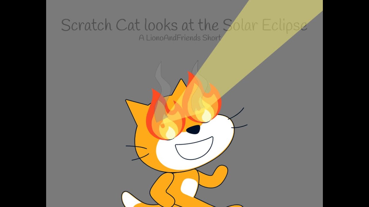 Scratch Cat Sees the Awesome Solar Eclipse! - YouTube