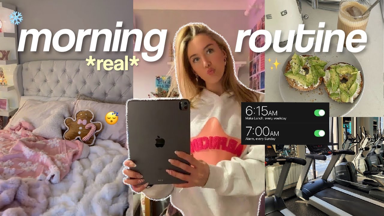MY REAL WINTER MORNING ROUTINE! *productive, gym, grwm* - YouTube