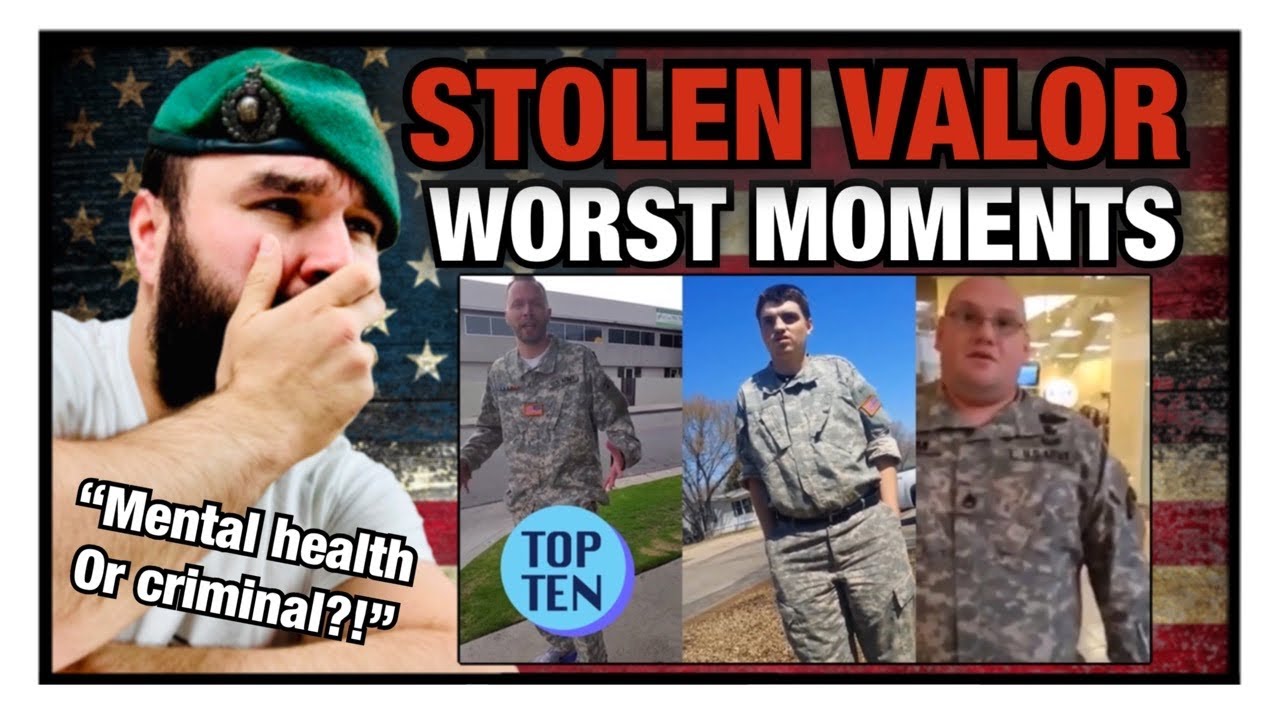 British Marine Reacts To Top 10 Stolen Valor Moments - YouTube